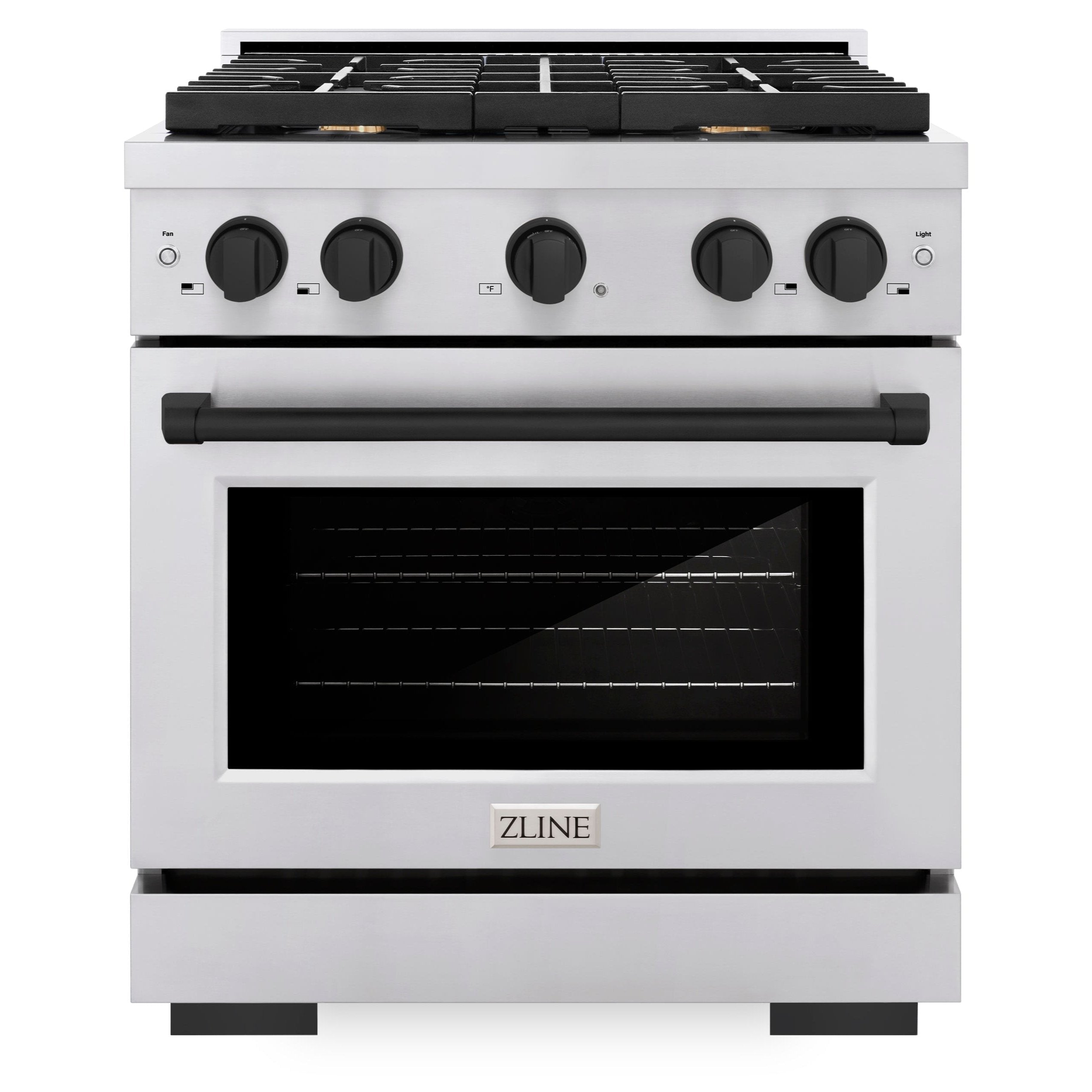 ZLINE Autograph 30" 4.2 cu. ft. Paramount Dual Fuel Range with 4 Burne